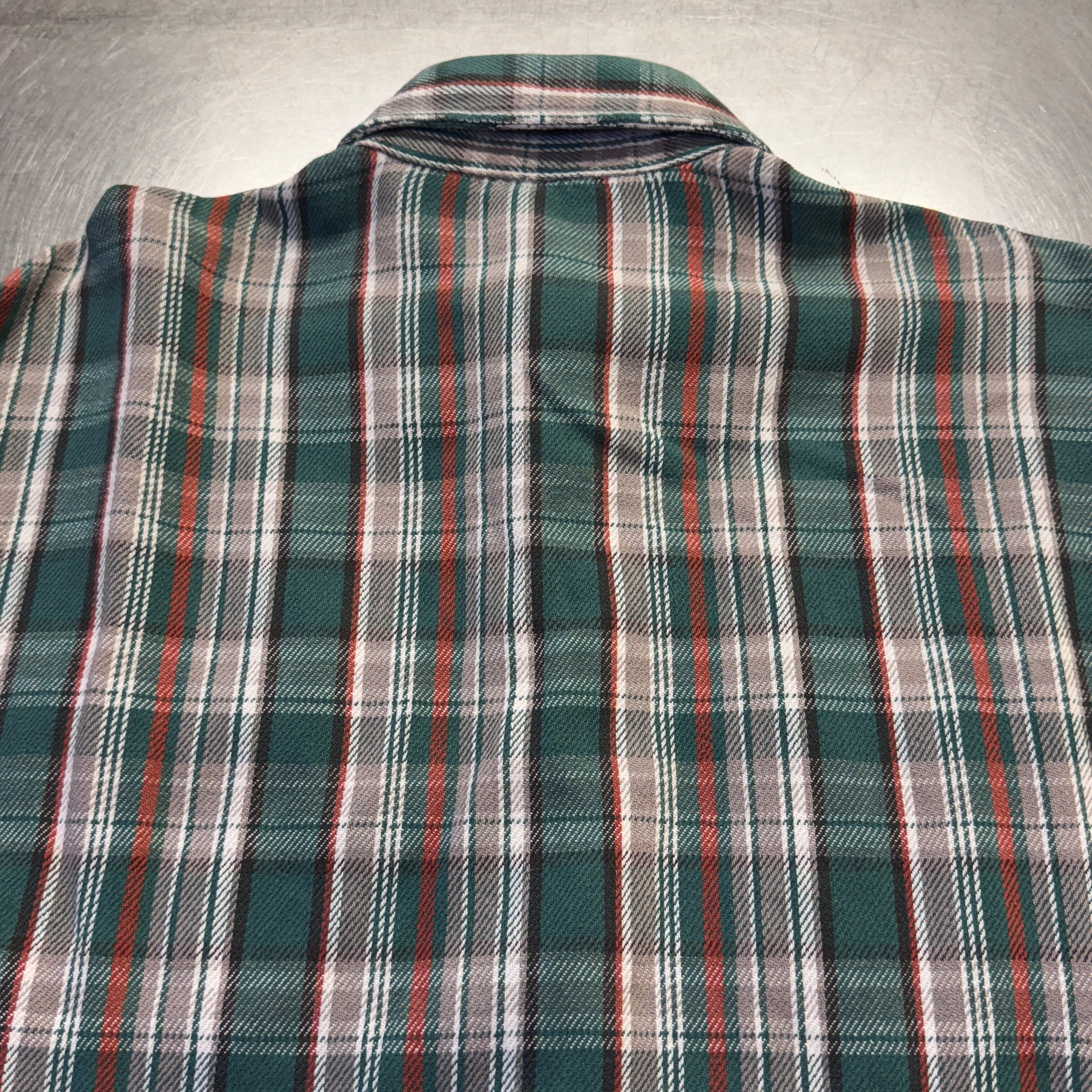 1980s BIG MAC FLANNEL CHECK SHIRT GREEN USA | safarionline