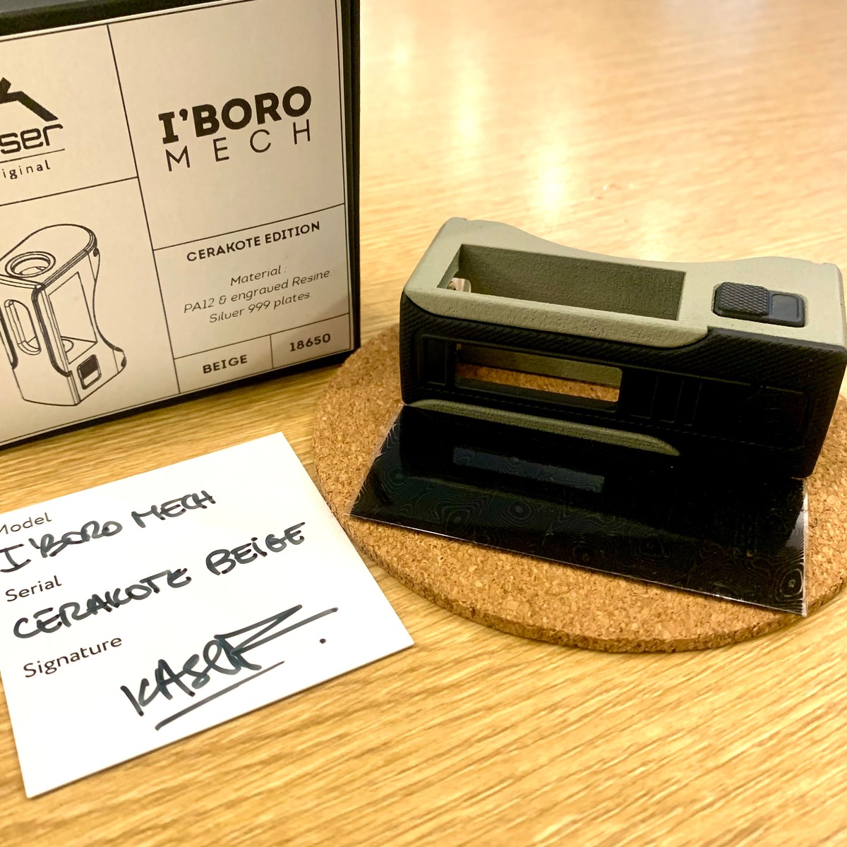【Kaser Mods Original】 ️I'Boro Mech - Cerakote Edition - Beige | VAPE ...