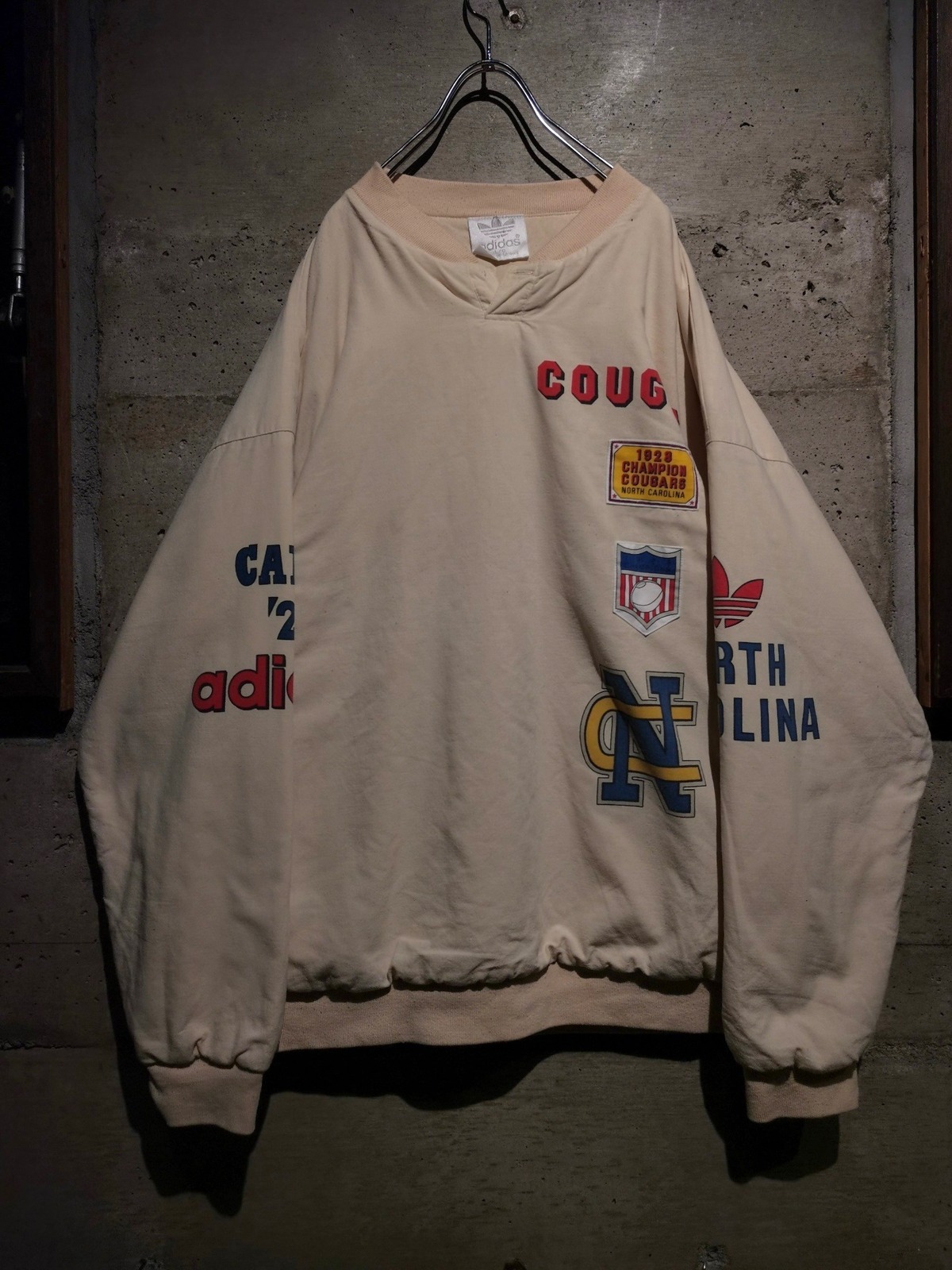 【Caka】"adidas" 80's Multi Print × Patch Design Vintage Loose Padded ...