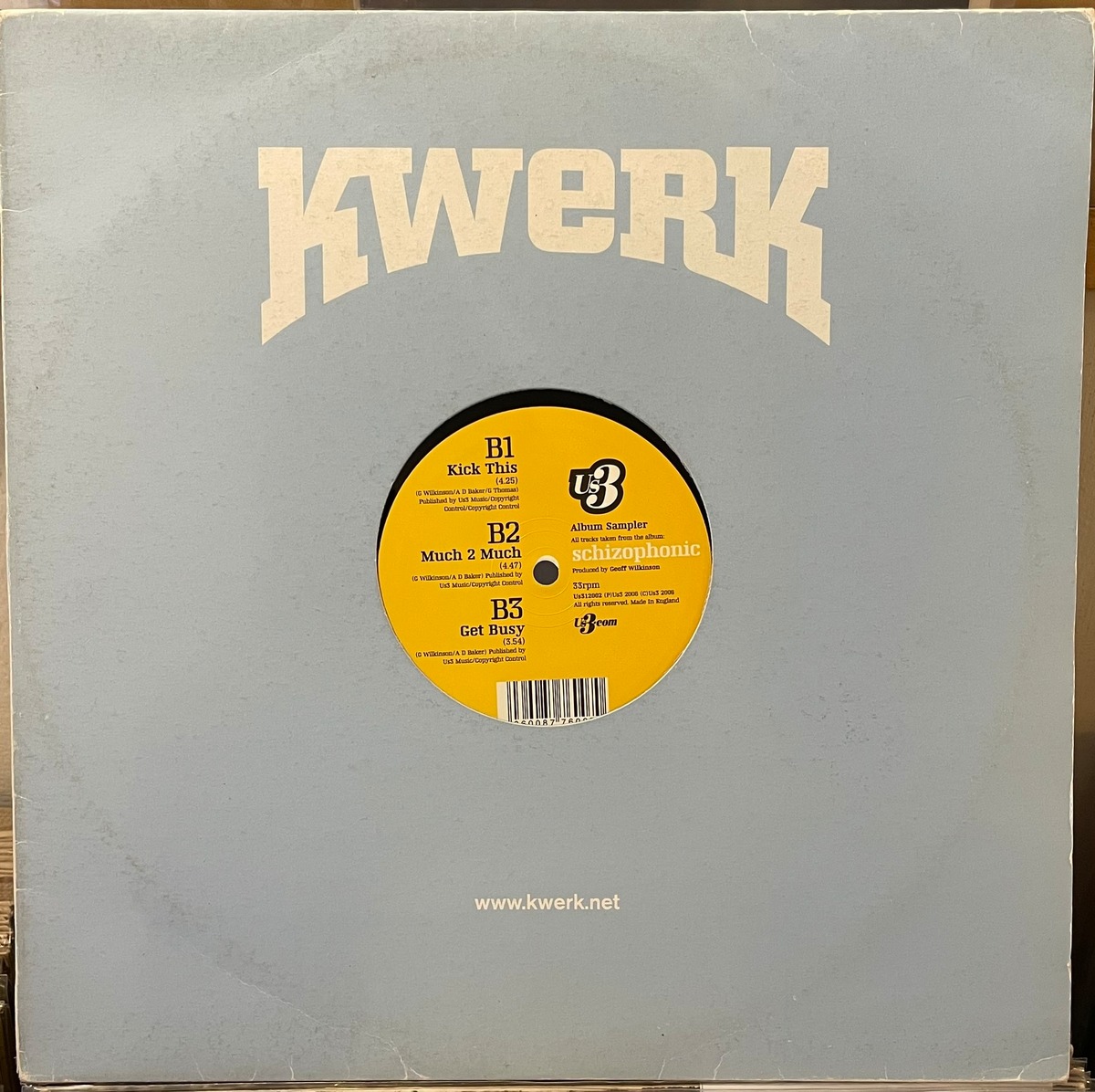 Us3 "Schizophonic" 12" | EAD RECORD