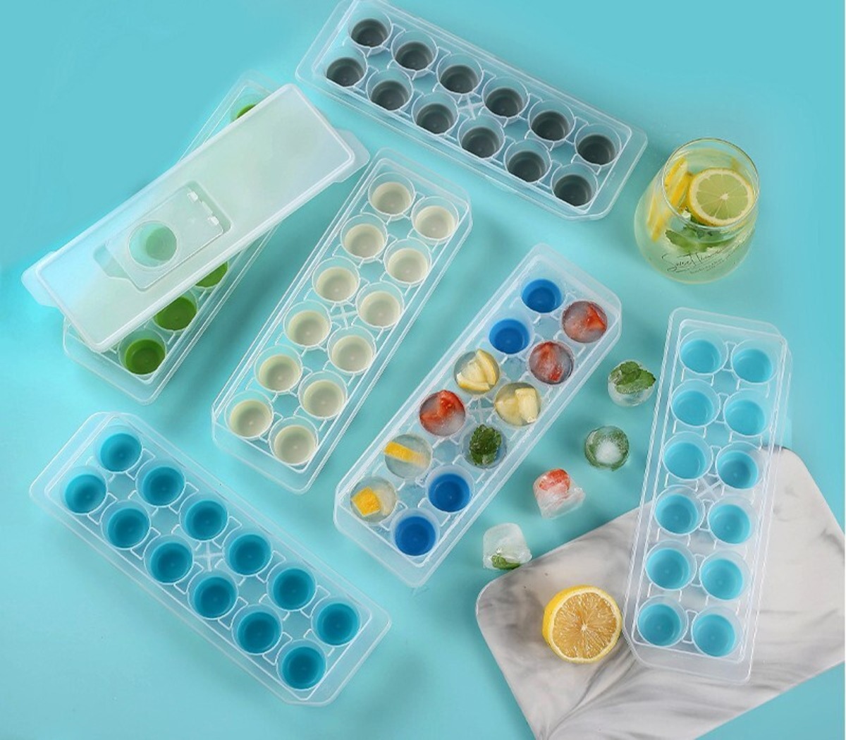 製氷皿 製氷器 アイスキューブ シリコン 取り出しやすい 12ブロック 冷凍 アイスボール型 アイスキューブ 家庭用 アイストレー | kitchengoods