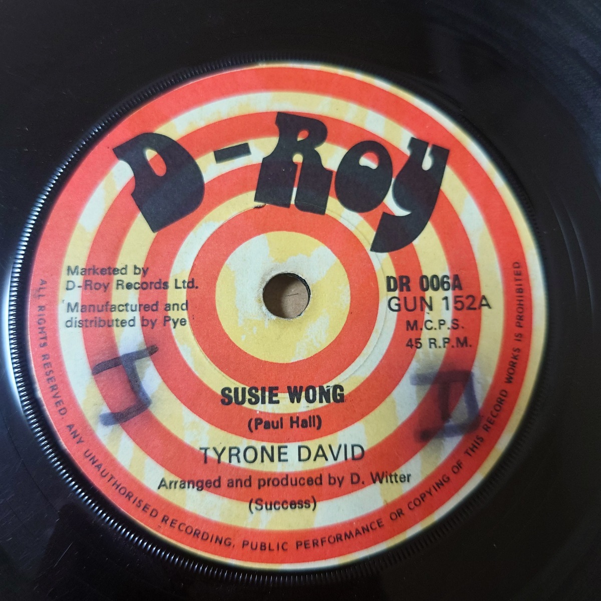 Tyrone David & Janet Kay - Susie Wong // D-Roy Records 7inch / レゲエ レコード ...