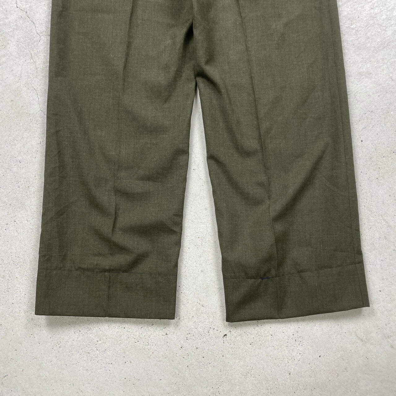 82年製 80年代 USMC 米軍実品 GREEN SHADE SERVICE DRESS TROUSERS トラウザーズパンツ スラックス ...