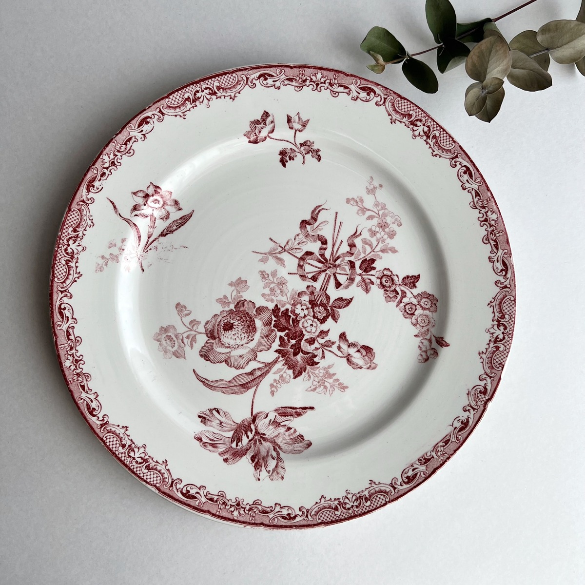 sarreguemines fontanges ディナープレートD | aruantique