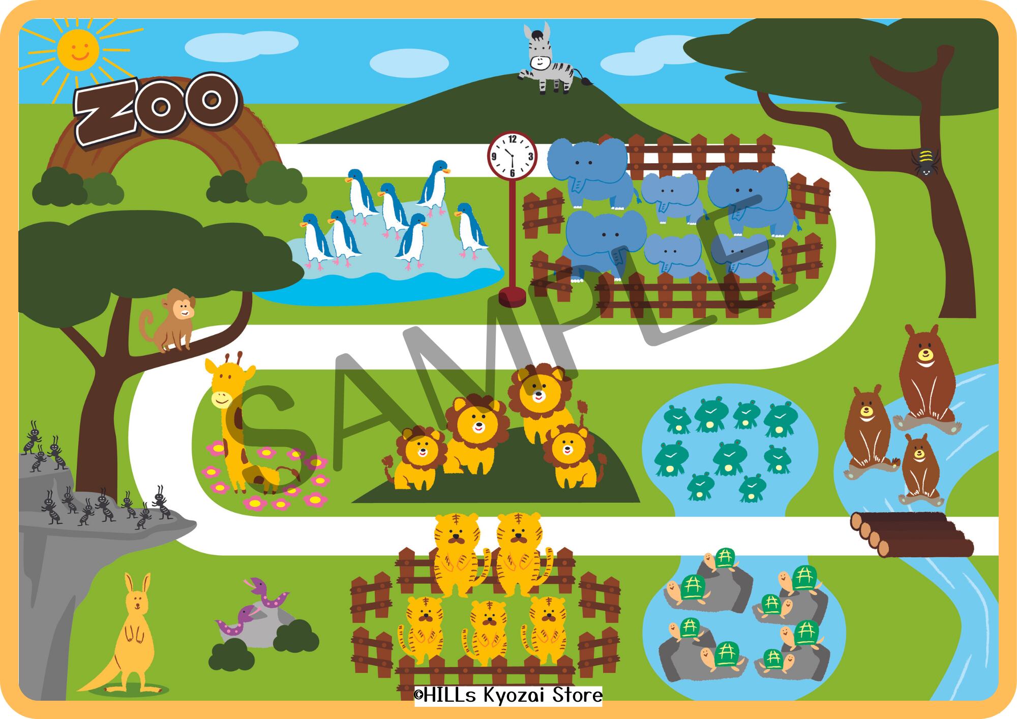 Poster Zoo(動物園ポスター） | HILLs教材ストア