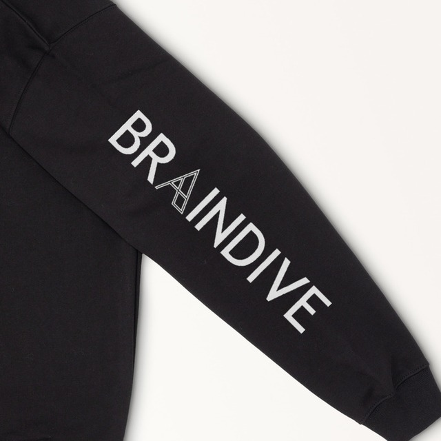 【BRAINDIVE】Logo Black Parka | BRAINDIVE