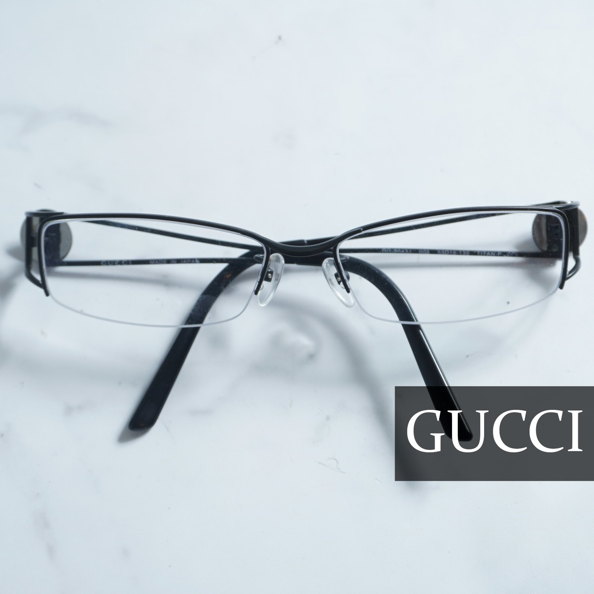 【GUCCI】グッチ メタルプレートデザインサングラス | ブランド古着屋 Jesus Judas（ジーザス ジューダス）