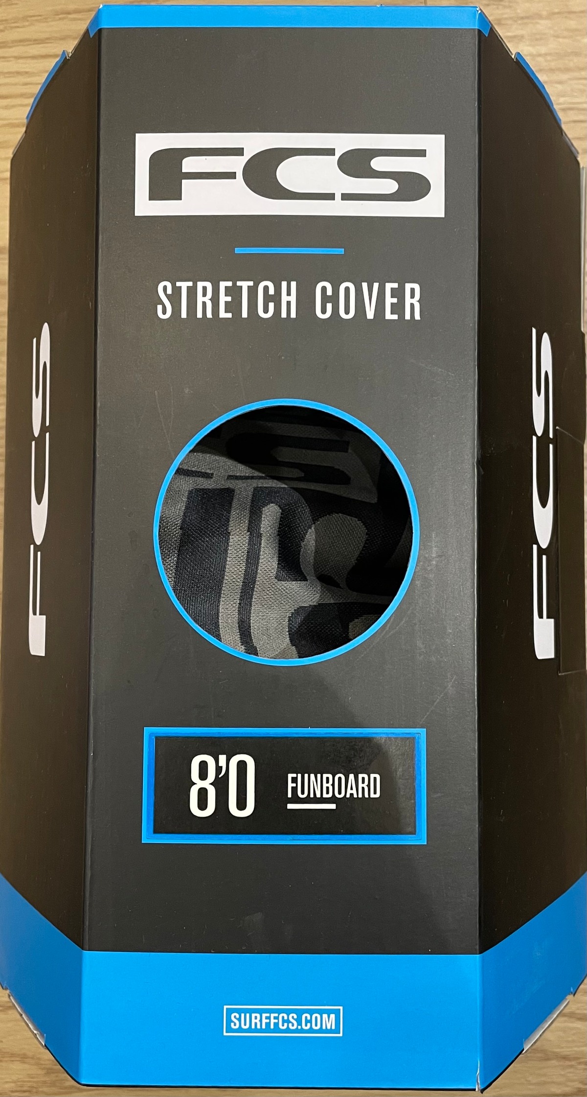 FCS 8'0 STRETCH COVER FUNBOARD MONOGRAM COAL/LIME | KAISERS SURF