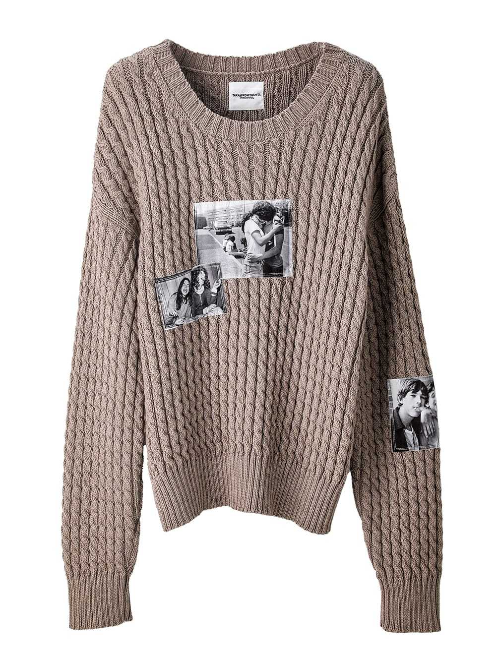 sk.0004AW24 / crew neck sweater.(low) / black sk.0004AW24 / crew neck sweater.(low) / black