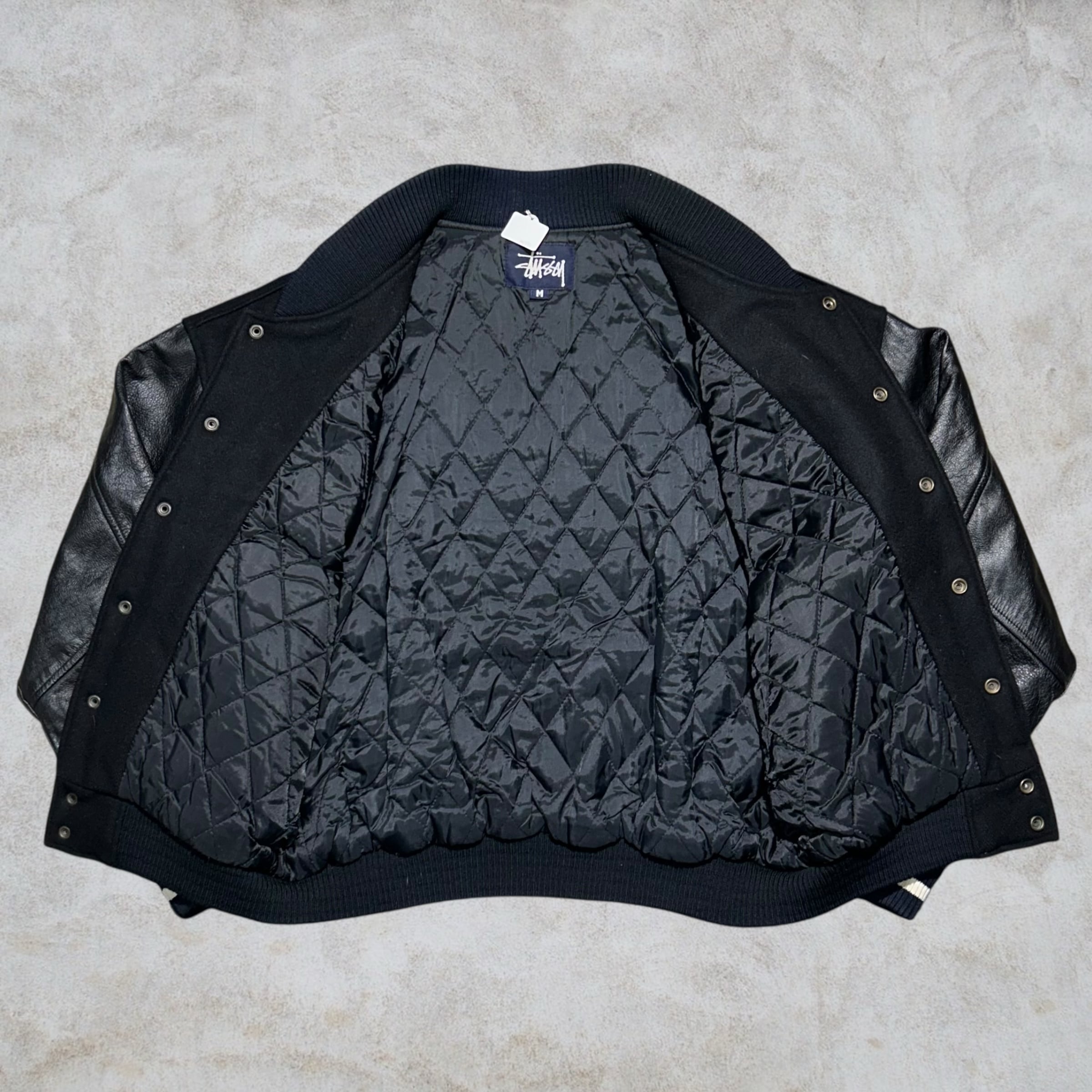 【Special!!】90’s old stussy Varsity Jacket “BIG 4” “スタジャン”【下北沢店】 | curb