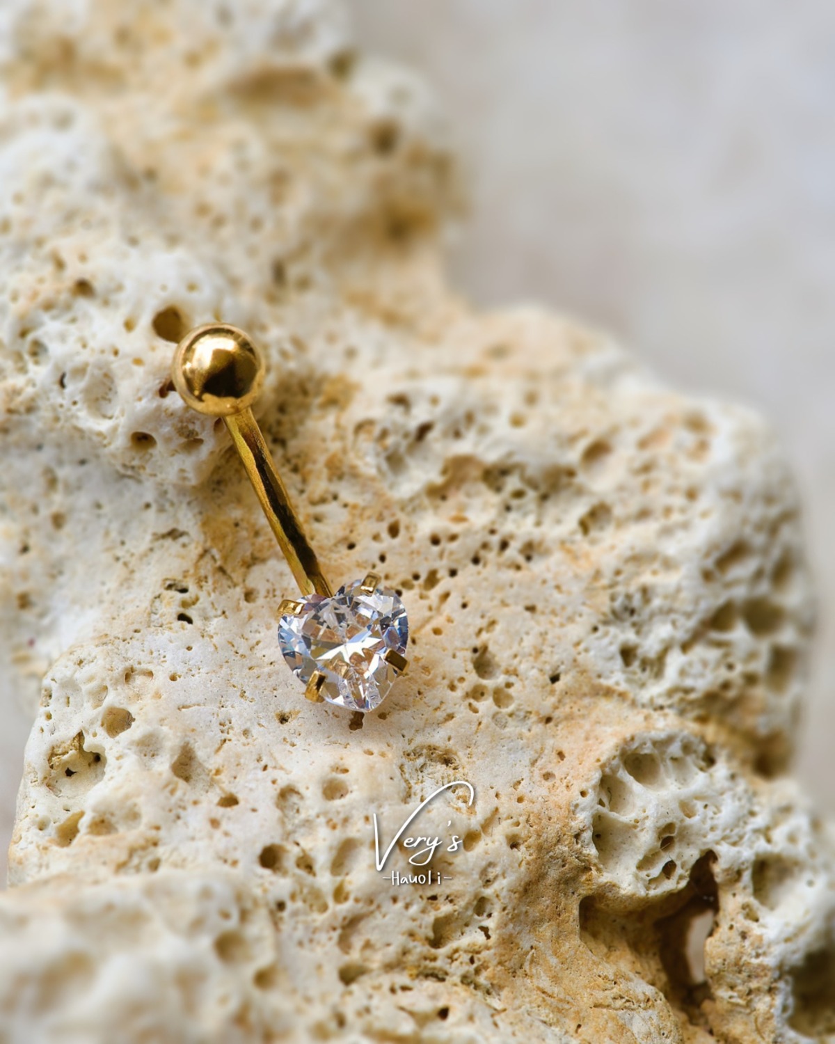 Zirconia Heart Navel Piercing【Very's Jewelry】 | Very's Hauoli