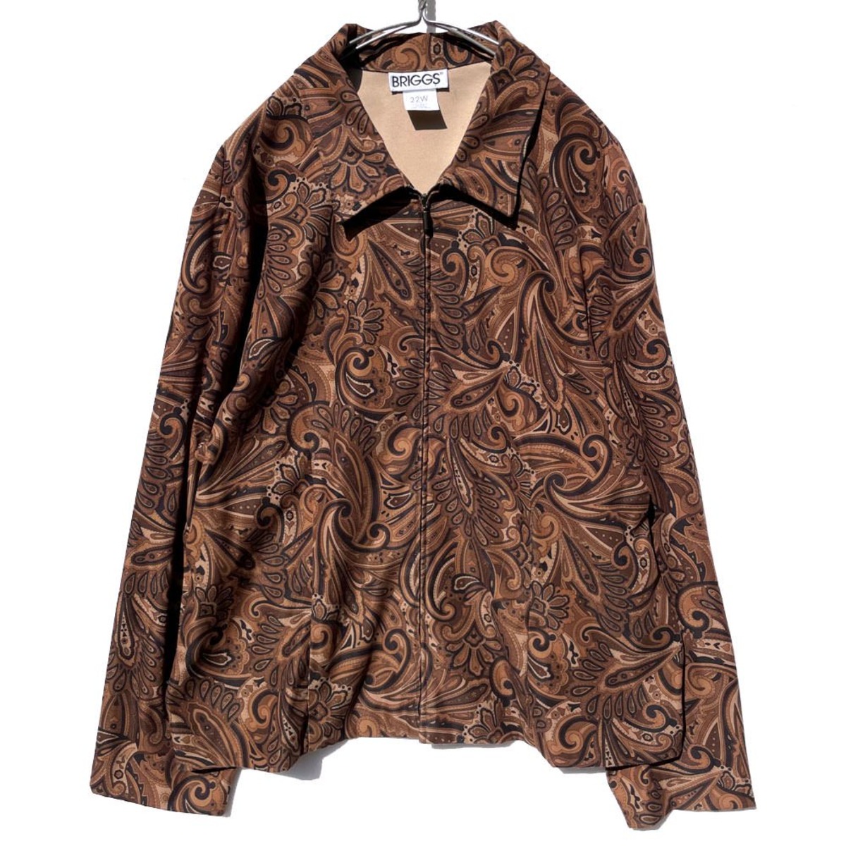 [BRIGGS] Vintage Paisley Pattern Peach Skin Jacket [1990s-] Vintage ...