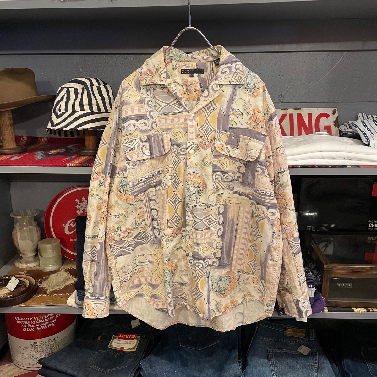 ARNOLD ZIMBERG L/S Open Collar Shirt | VOSTOK