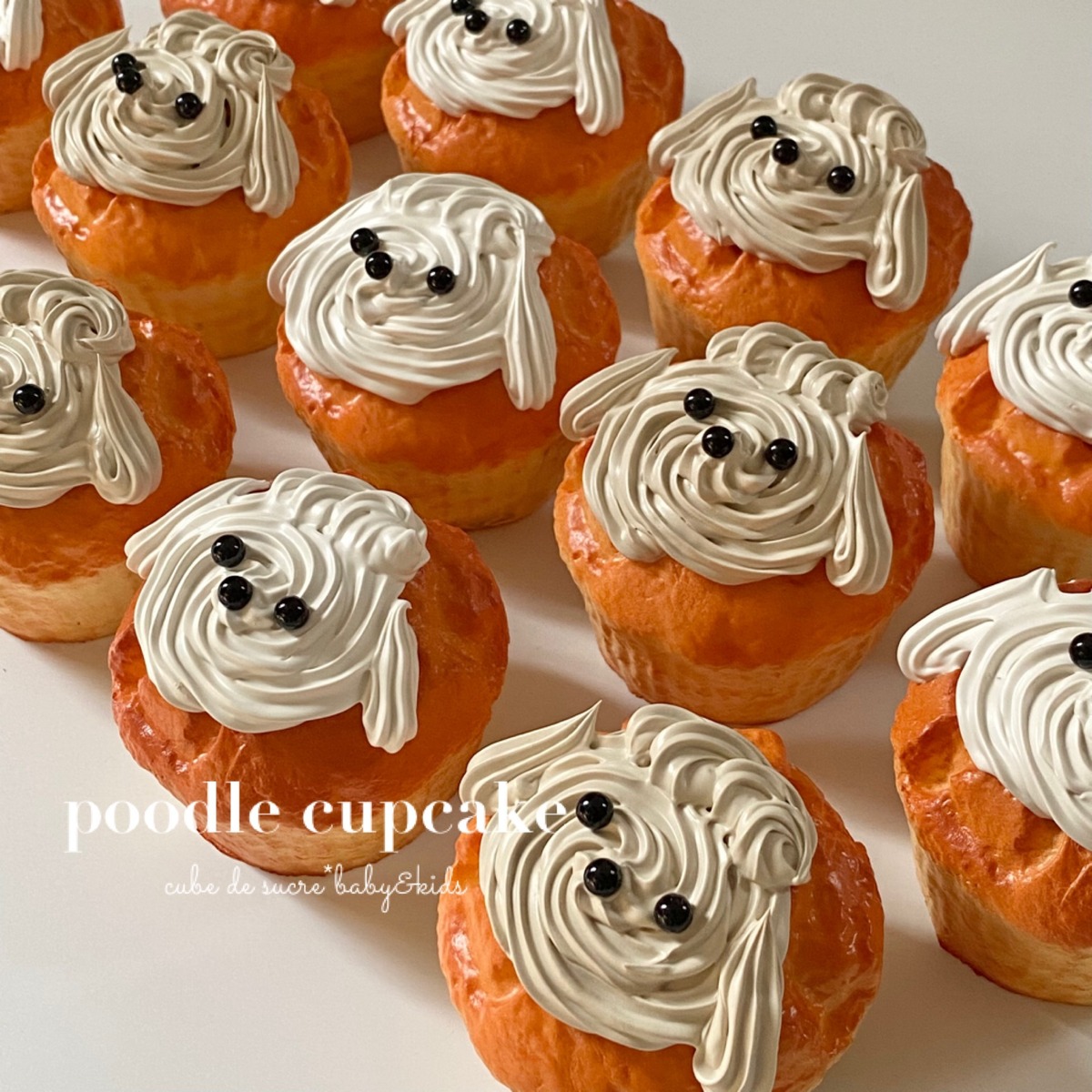 poodle cupcake | cubedesucre*sweets