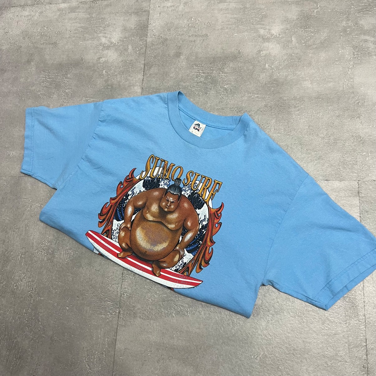 00's相撲サーフTシャツUSAアメリカンジョークサーフィン古着 | COMESEE