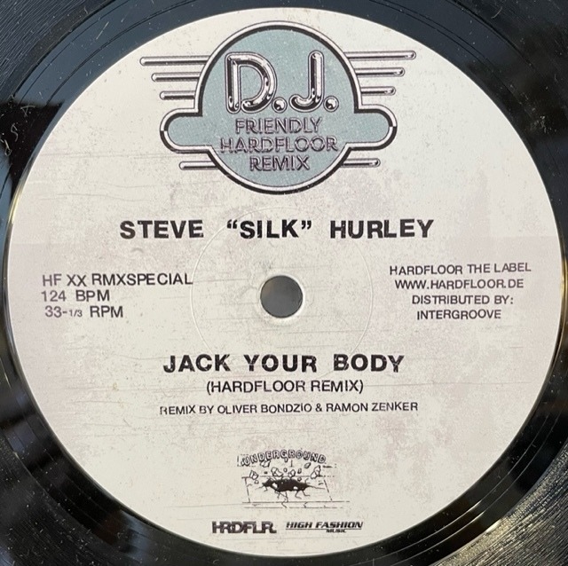 STEVE SILK HURLEY "JACK YOUR BODY" 12" | EAD RECORD