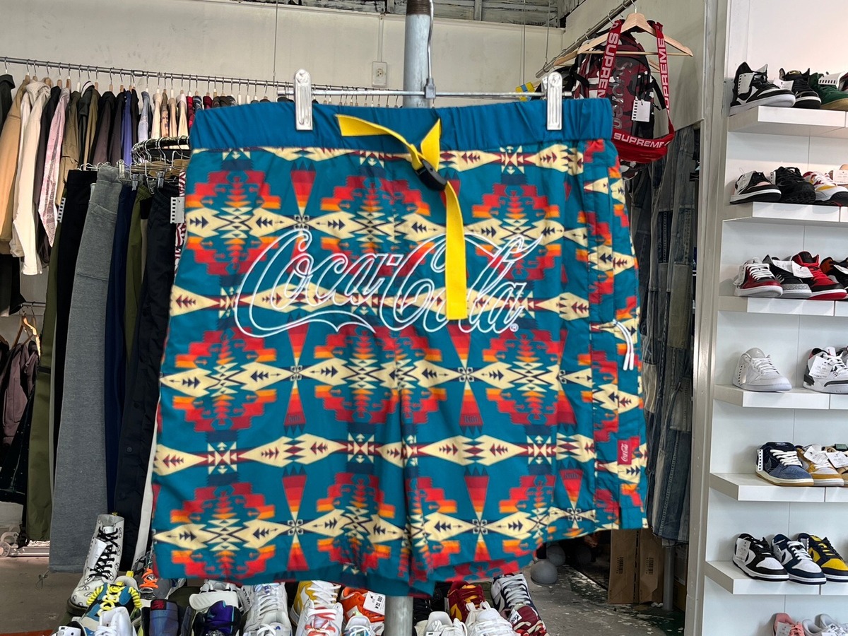 KITH × COCA COLA × PENDLETON SWIM SHORT TEAL MULTI MEDIUM 70101 | BRAND ...