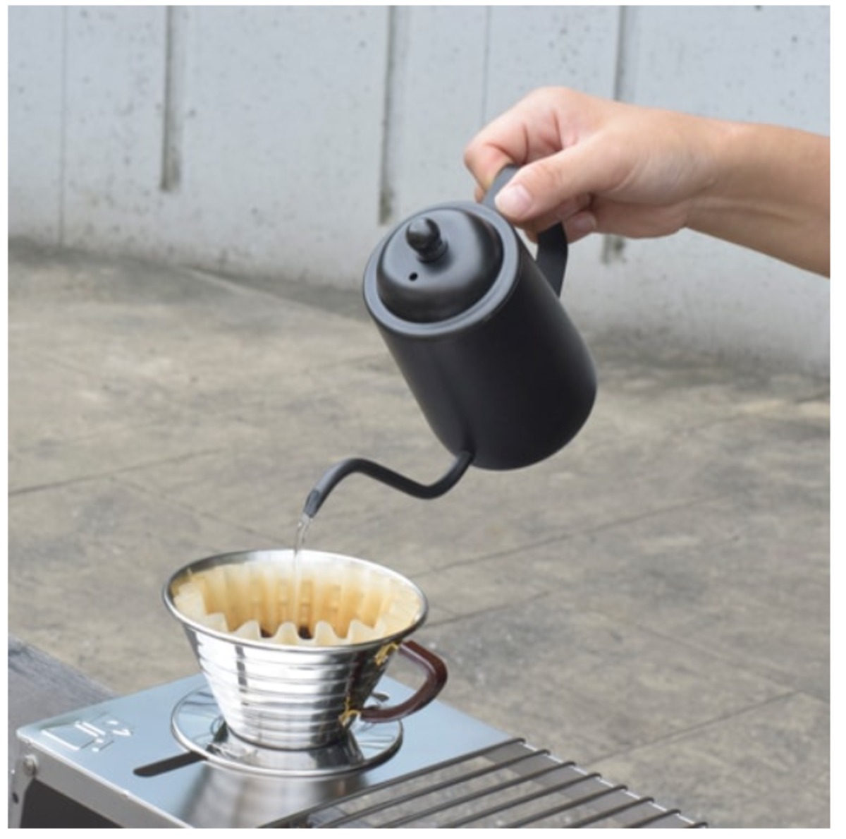 【HIGHMOUNTハイマウント】ミニドリップポットブラックカラー 450ml | CAMP MARKET