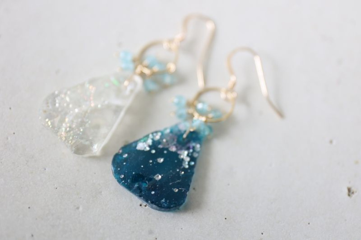 14KGF roman glass pierce [kgf5166] | shaina