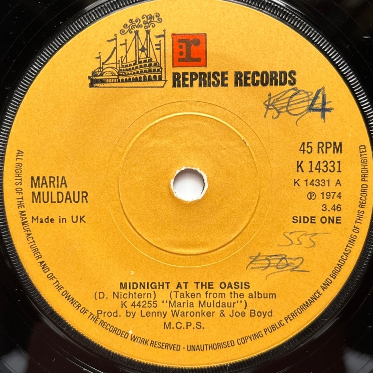 Maria Muldaur / Midnight At The Oasis | Harmony in my head Vinyl Store