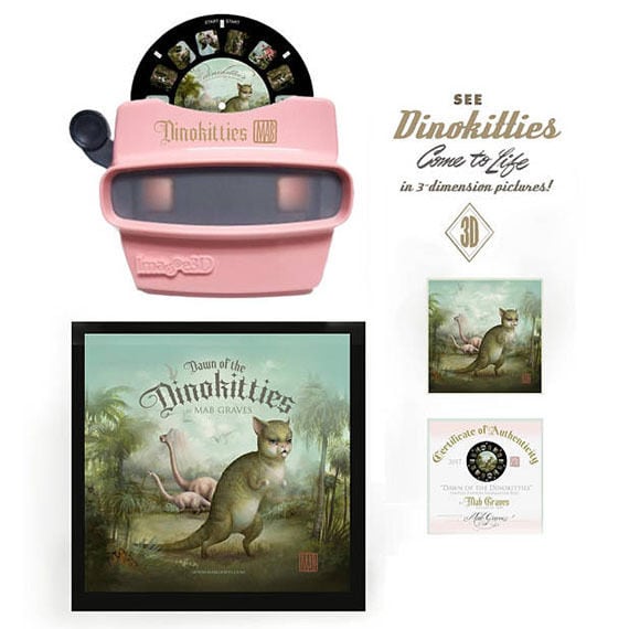 Dinokitty View Master Collectors Set by Mab Graves | tomenosuke