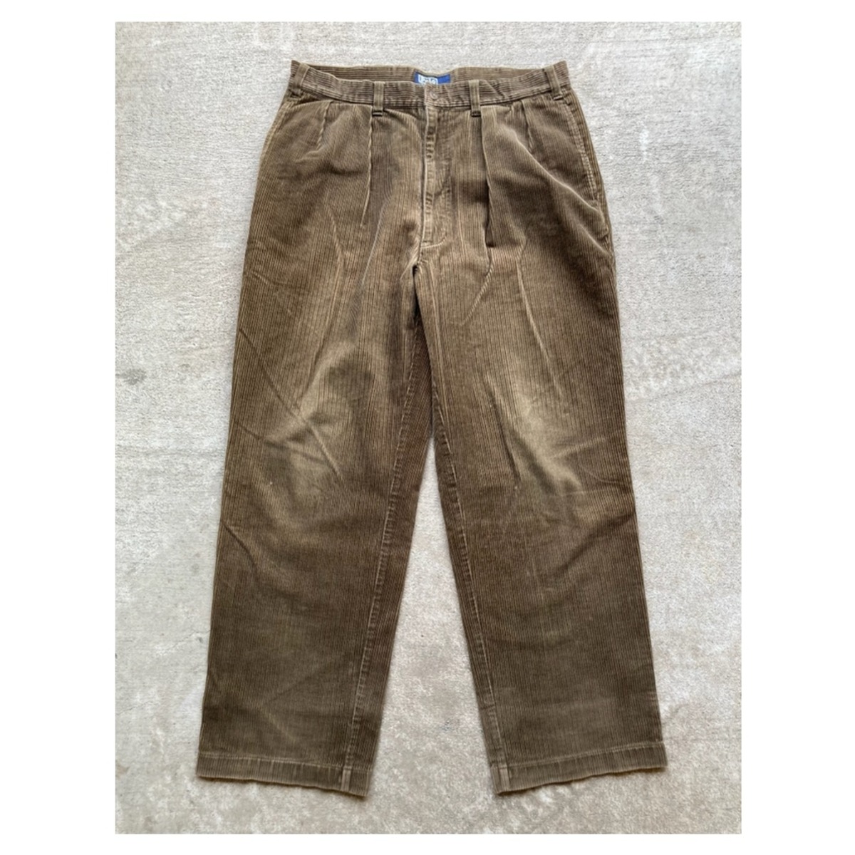 POLO by RALPH LAUREN 2tuck CORDUROY PANTS W32×L28 | BASE LINE