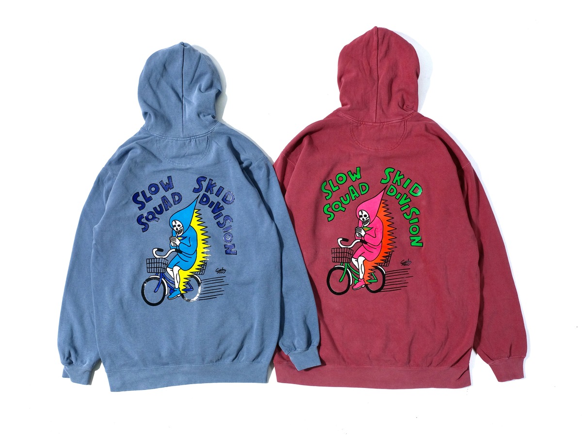 Slow Squad International “Mamachari Fire Pigment Hoodie” | MESS CRIB ...