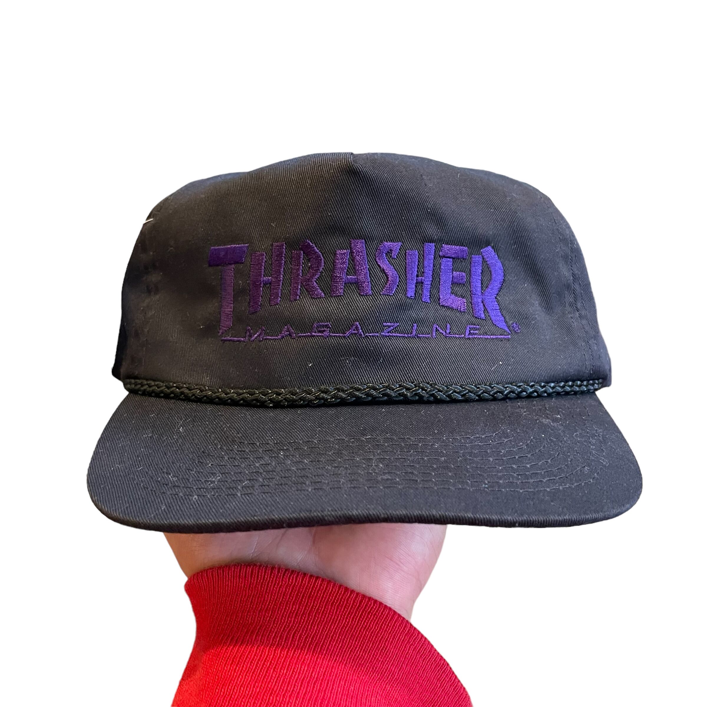 90s THRASHER MAGAZINE logo rope cap | What’z up