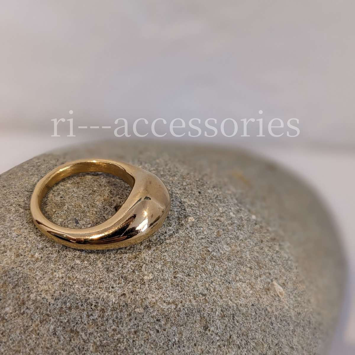 stainless nuance ring/gold | ri---accessories
