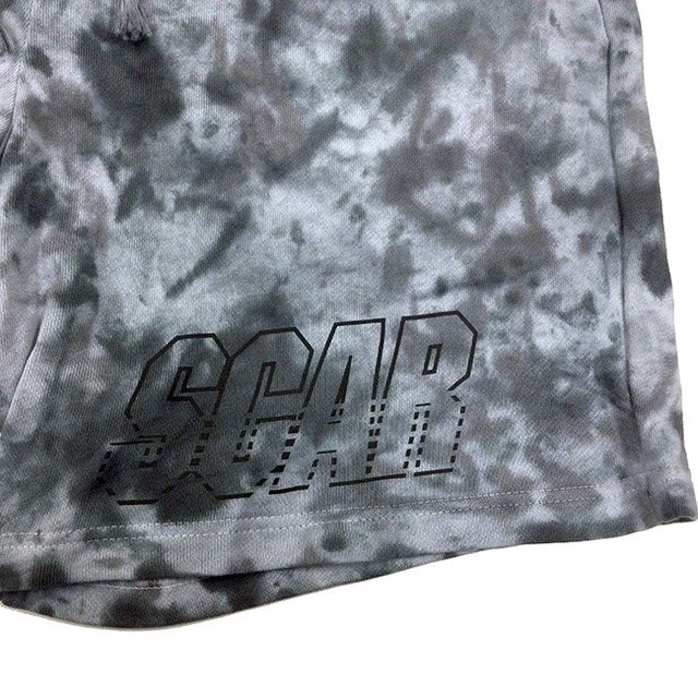 scar × Twisted /////// TWISTED DYE SHORTS (Black) | scar store
