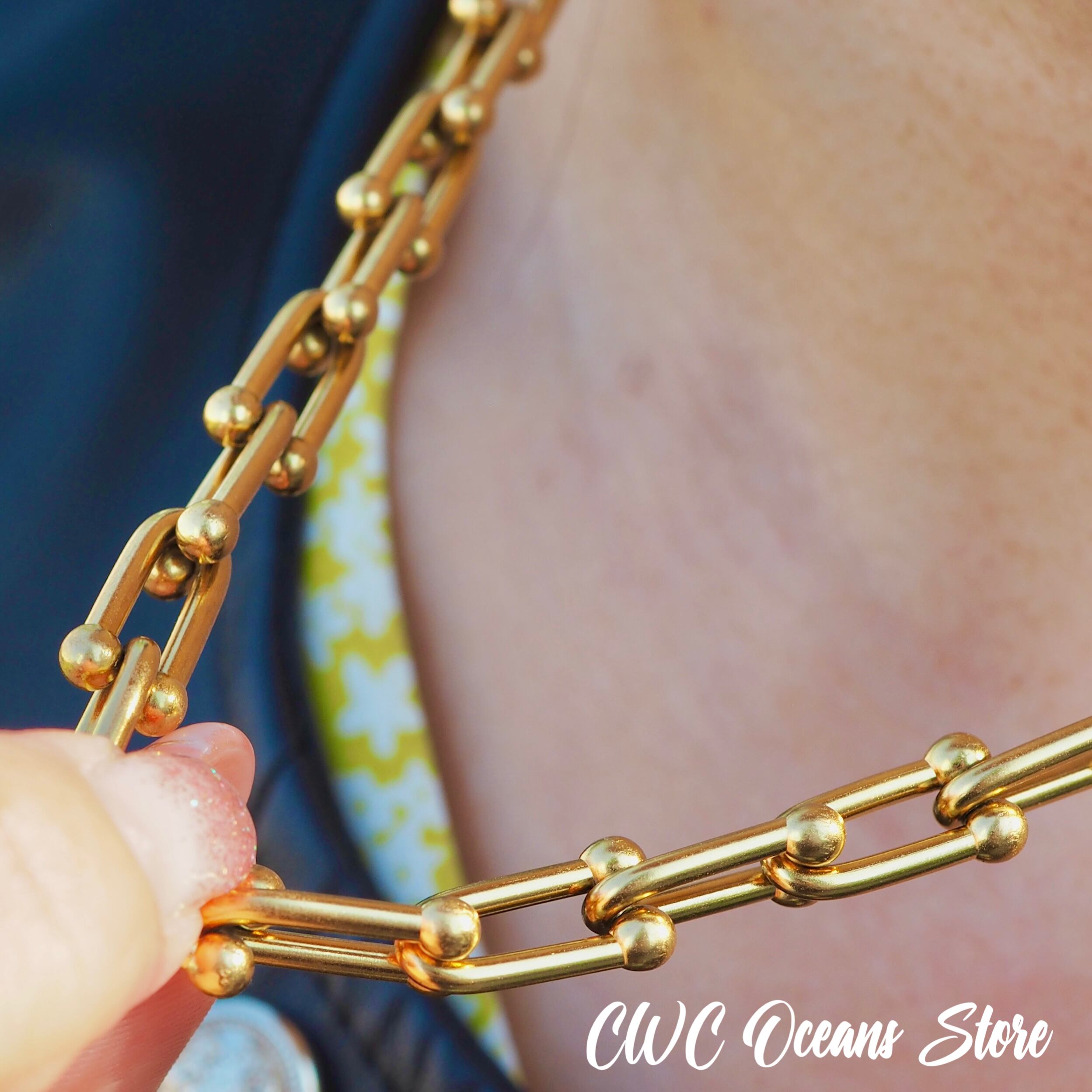 Horseshoe chain necklace | CWC Oceans Store
