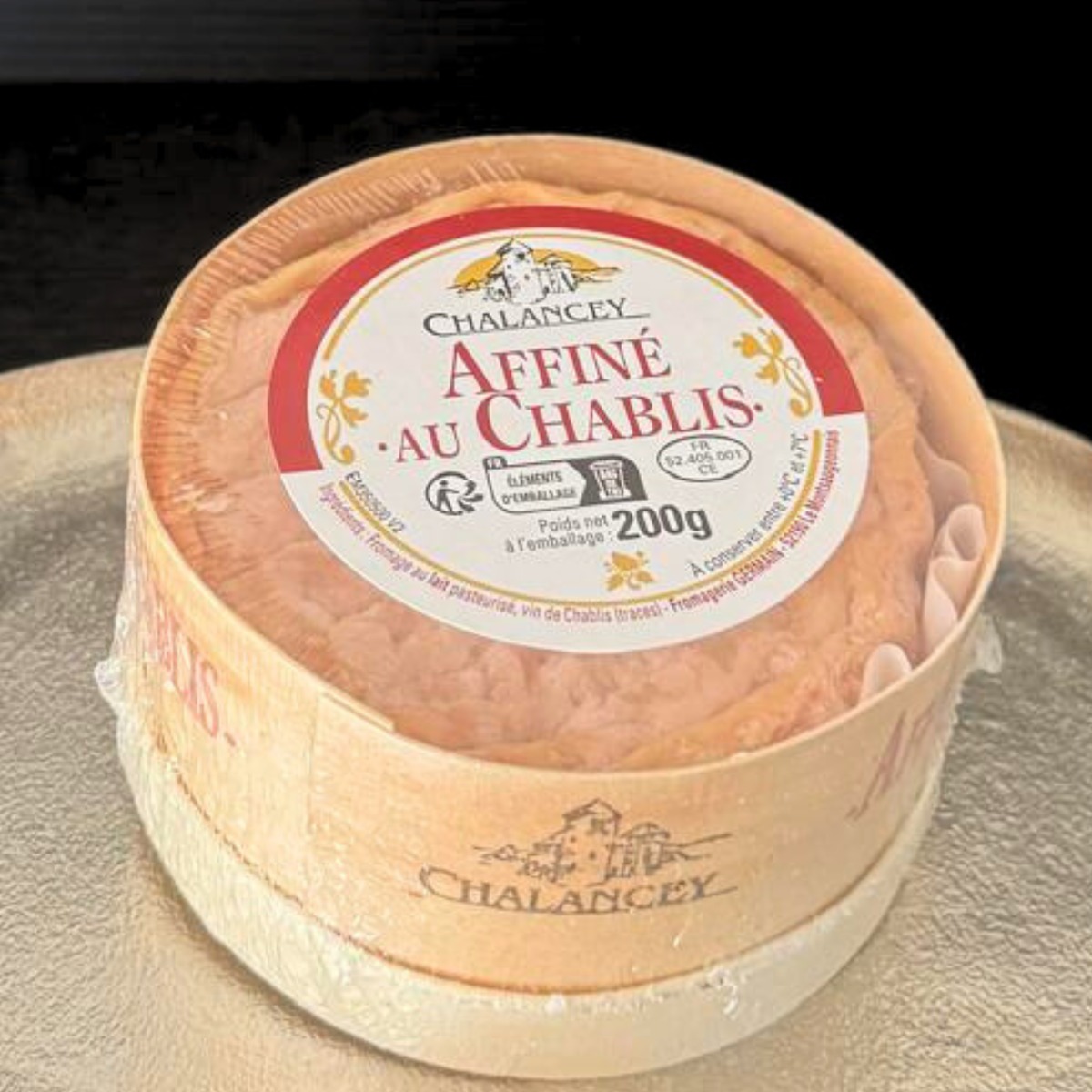 フランス産 アフィネ オ シャブリ シャランセ ウォッシュ チーズ ジェルマン 200g Affine au Vin de Chablis ...