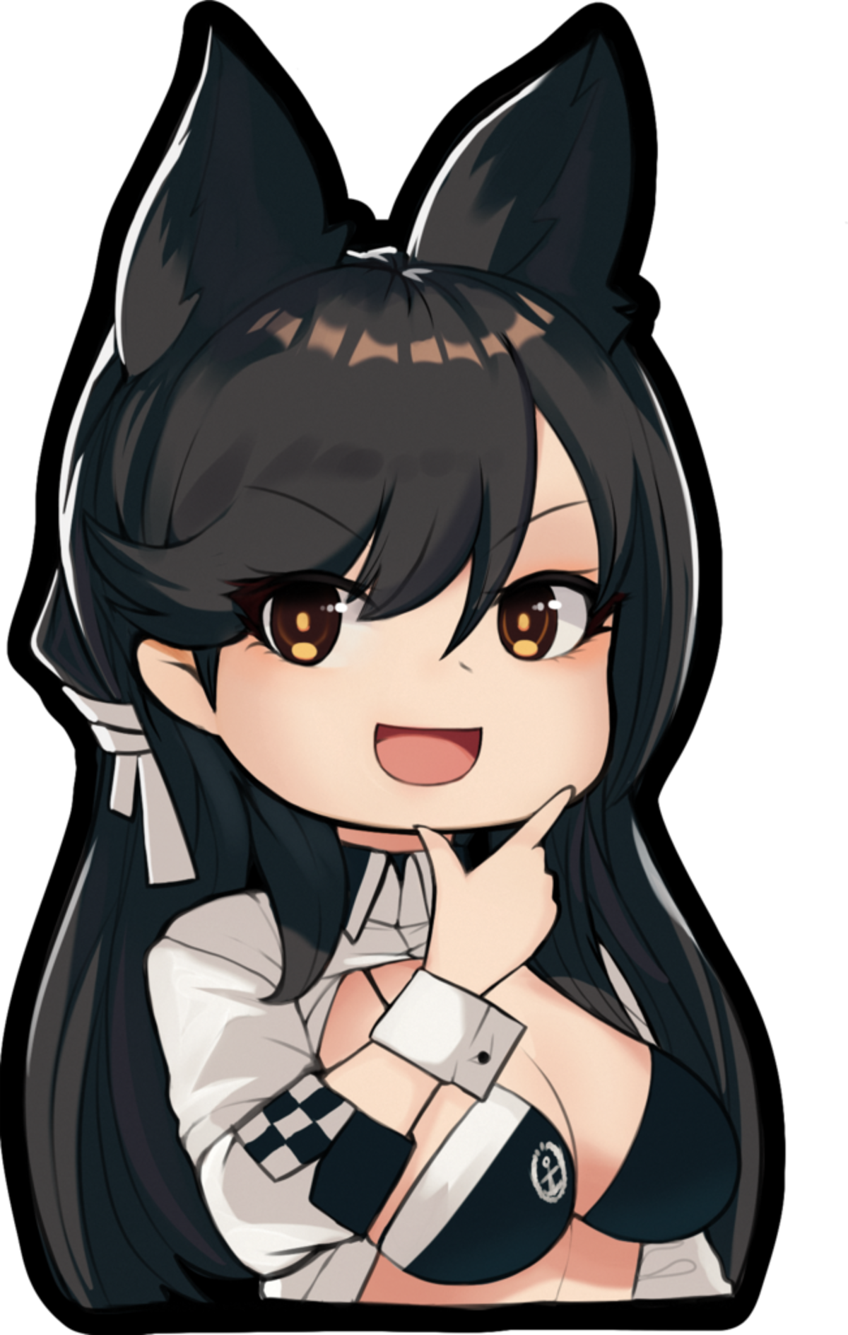 WAIFU BAIT Atago Sticker | 輸入アニメステッカー専門店 SUNSET Stickers Store
