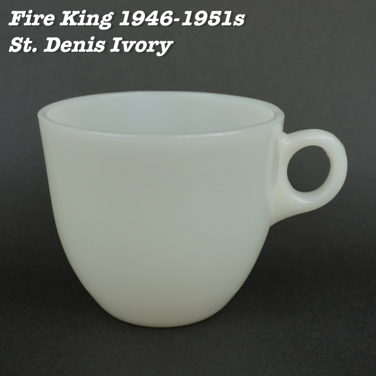 Fire King IVORY St.Denis Tea Cup | Loki Vintage&Used