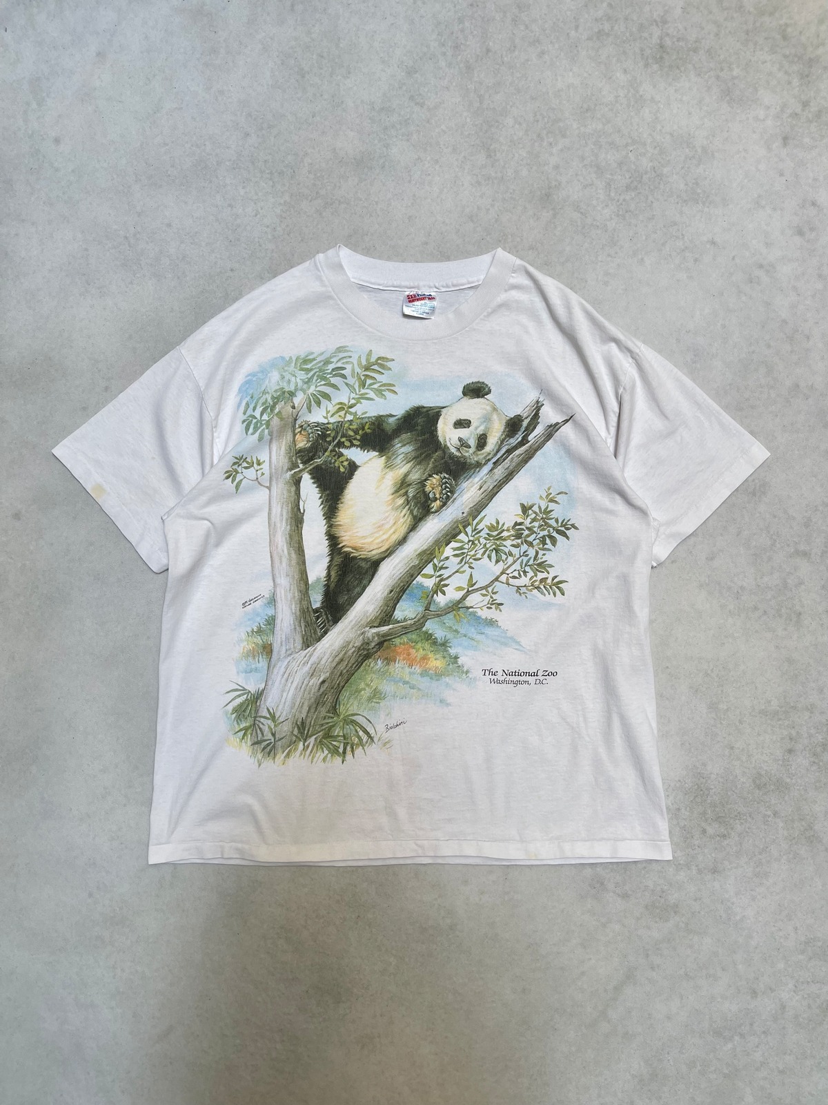 【Panda T-shirts】90’s USA製 パンダ アニマルTシャツ シングルステッチ XL | 古着屋DIGDIG