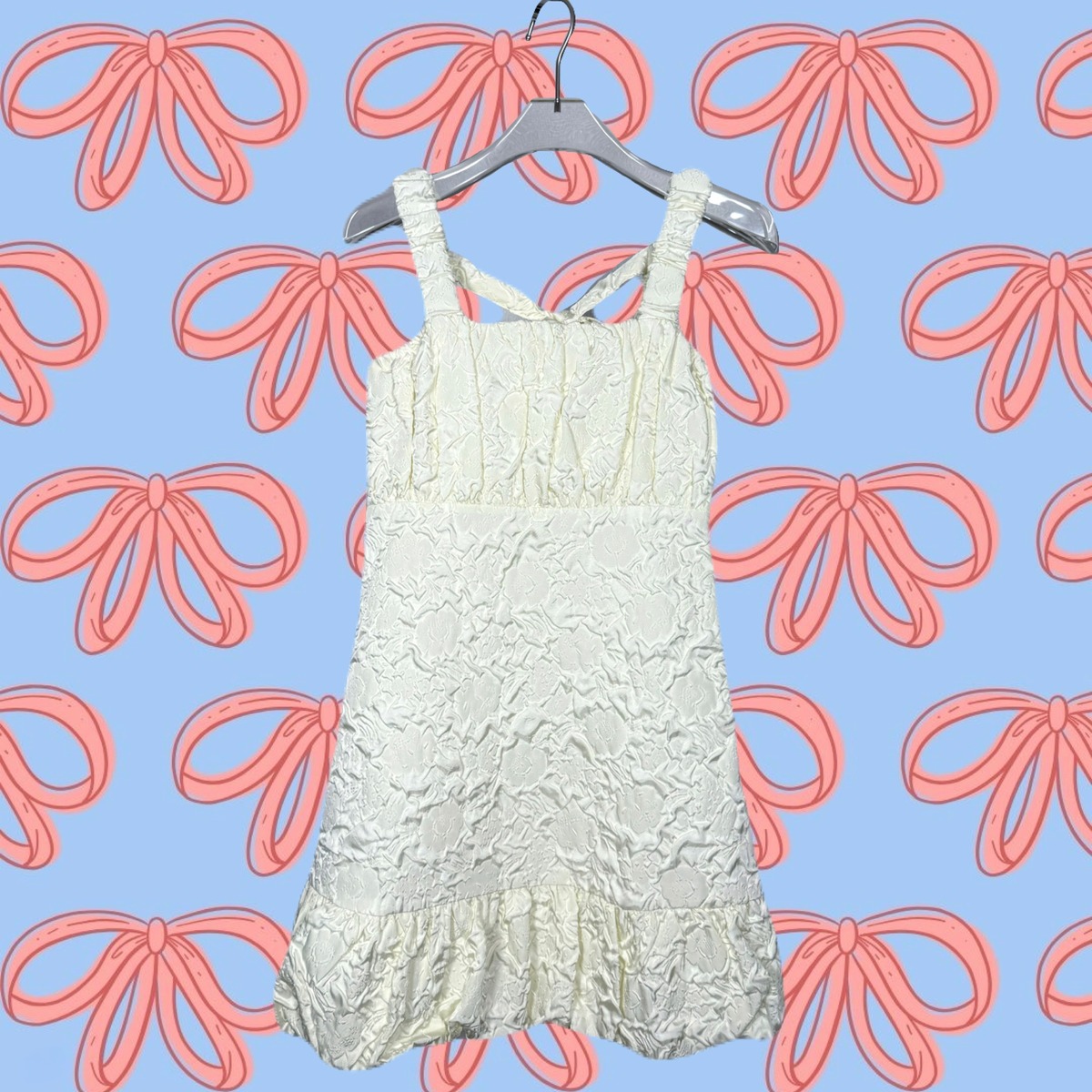 ジャガードバルーンワンピース キャミソール アイボリー | SAPOPO