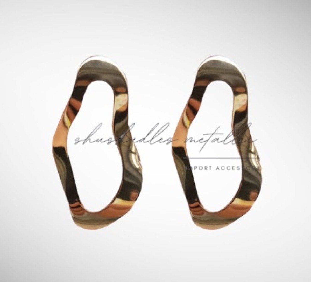 メタルプレートフープピアス | shushudles