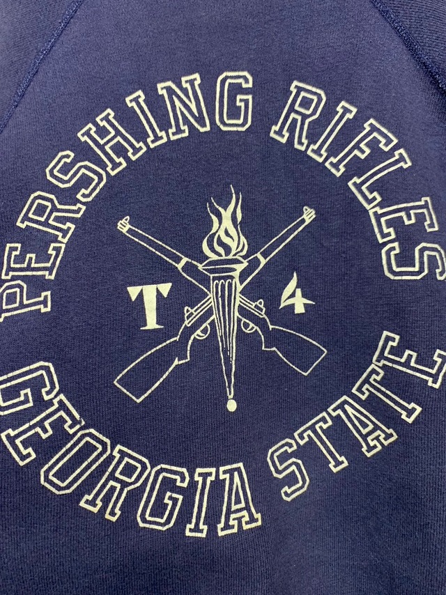 60’s “PERSHING RIFLES” Print Sweat Shirt Made in USA | RENGA CLOTHING STORE