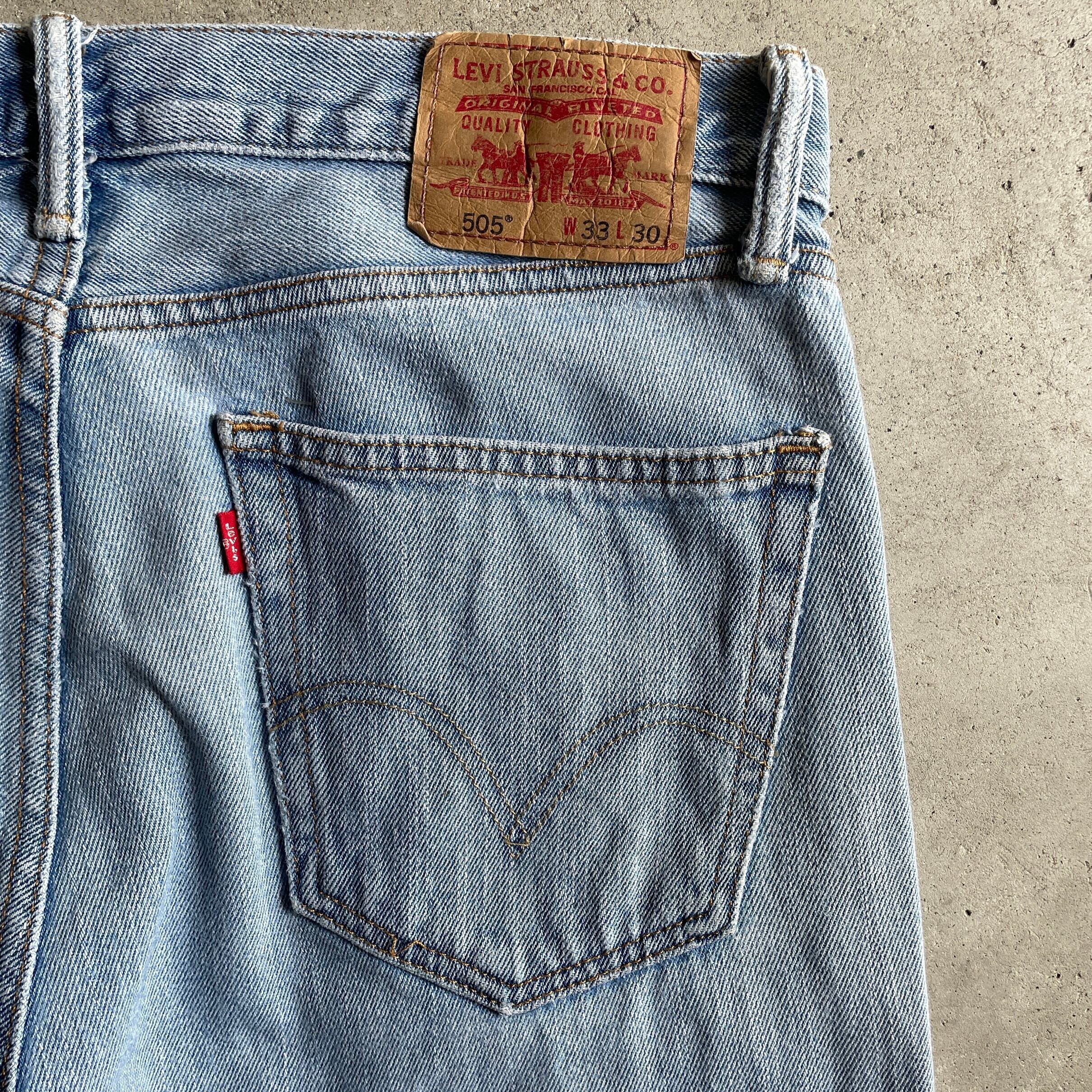 Levi's リーバイス 505 ストレート デニムパンツ メンズW33 古着 USA企画 【デニムパンツ】【PS2307P】【CS2312-AL2】 | cave 古着屋【公式】古着通販サイト