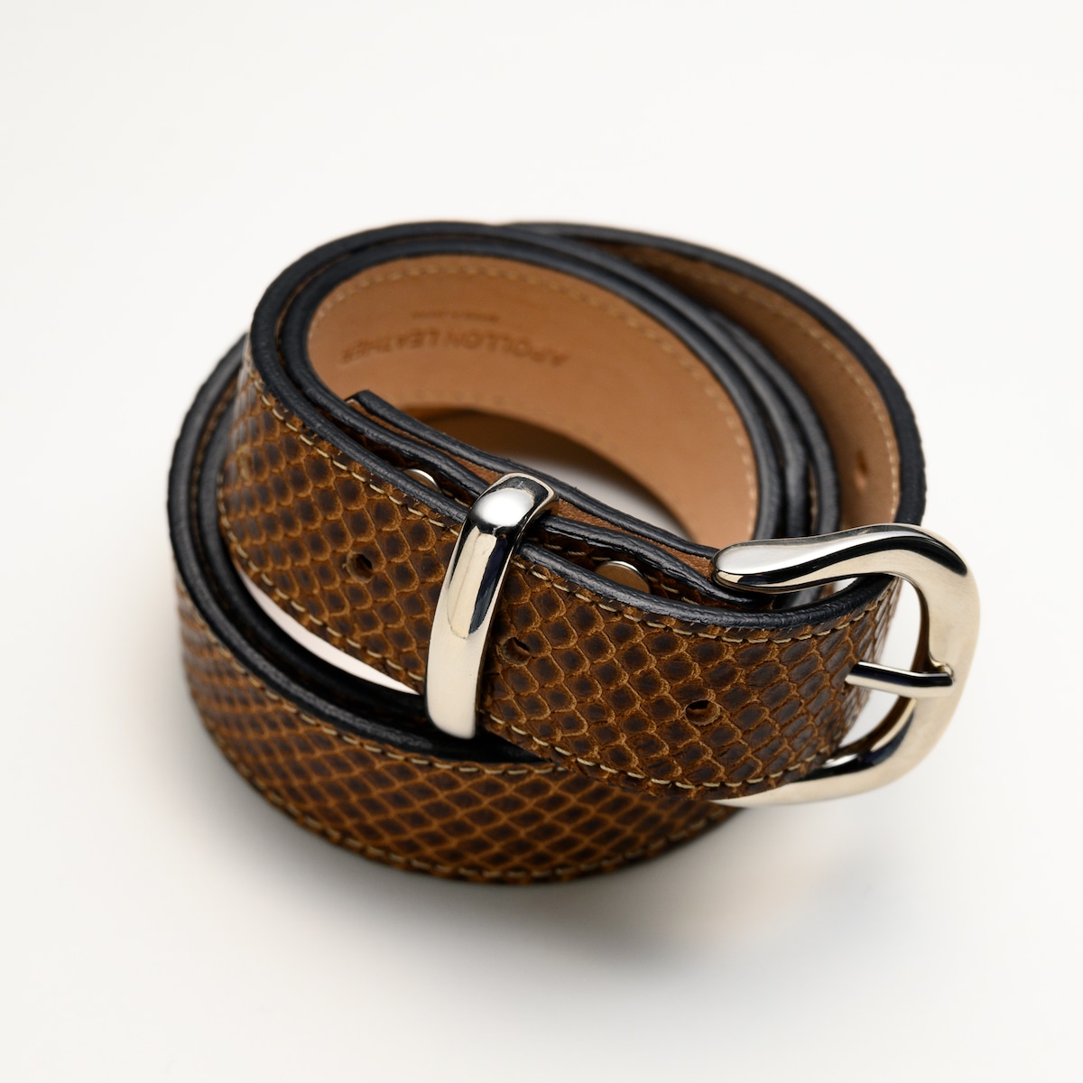 30mm belt crocodile emboss | APOLLON LEATHER