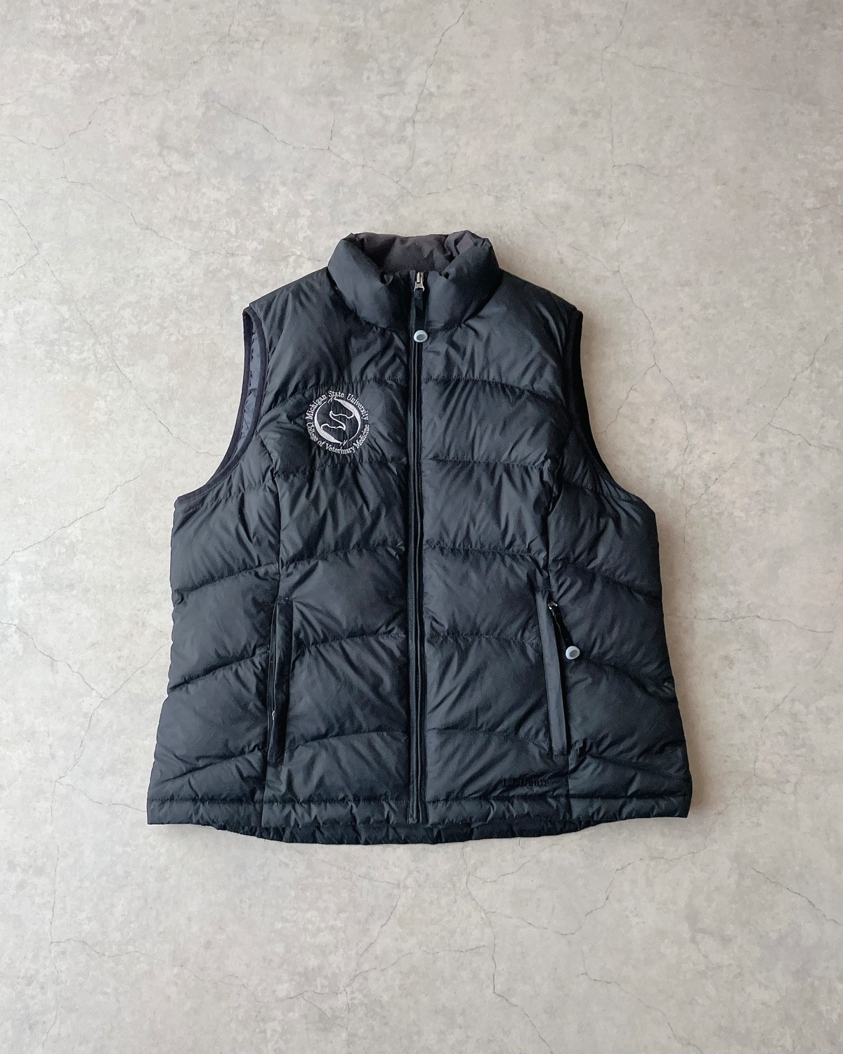 00s L.L.Bean Goose Down Vest “Black” Michigan State University / エルエル ...