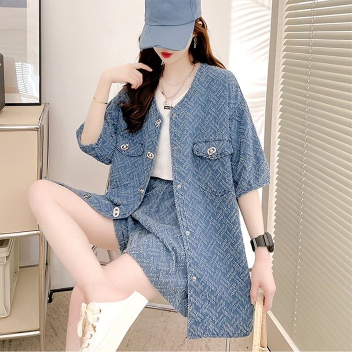 オシャレ度満点 ジャケット＋パンツ カジュアル セットアップ＜S-3136＞ | MOYAMI