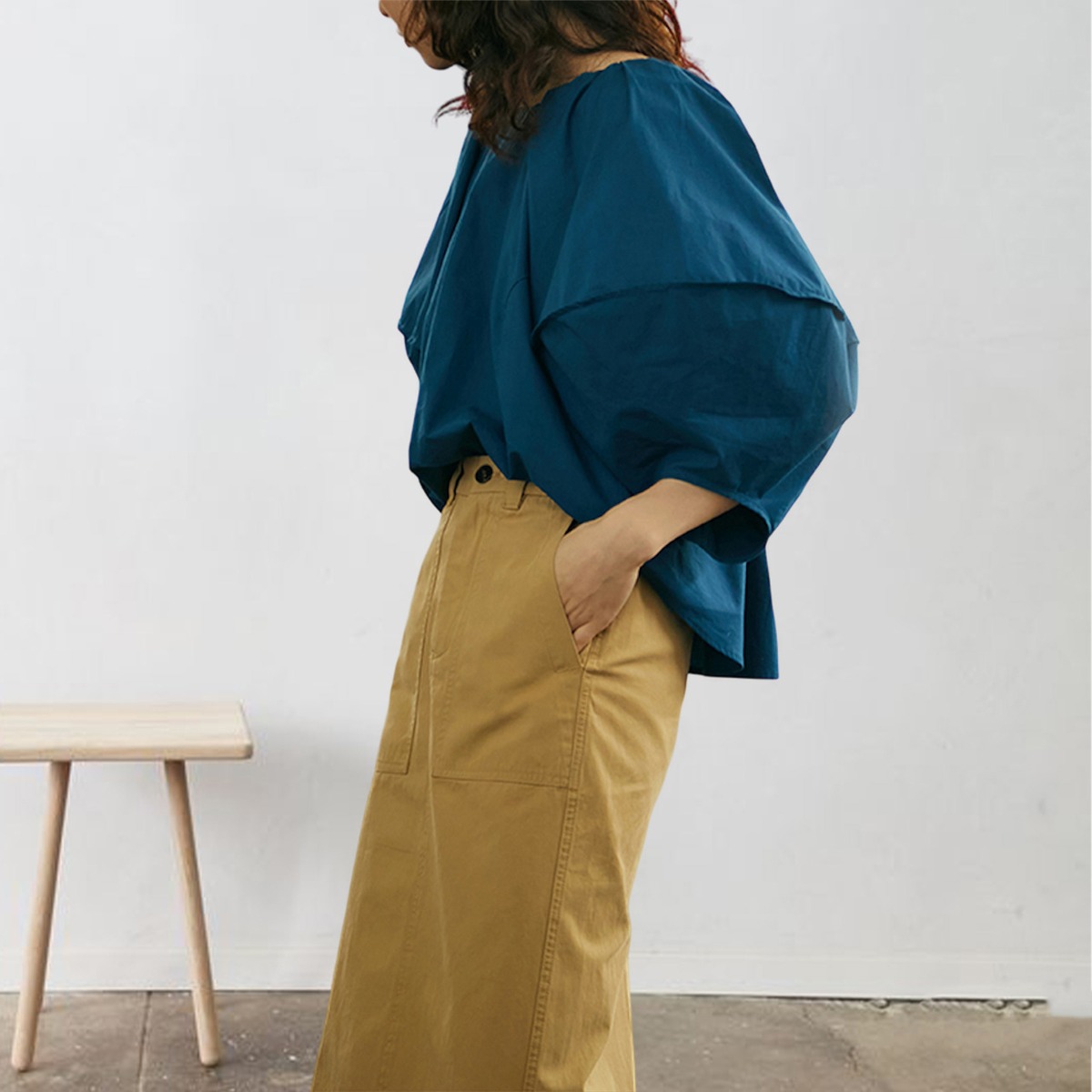 ランタンボリュームスリーブブラウス /YT0192 | Evermod