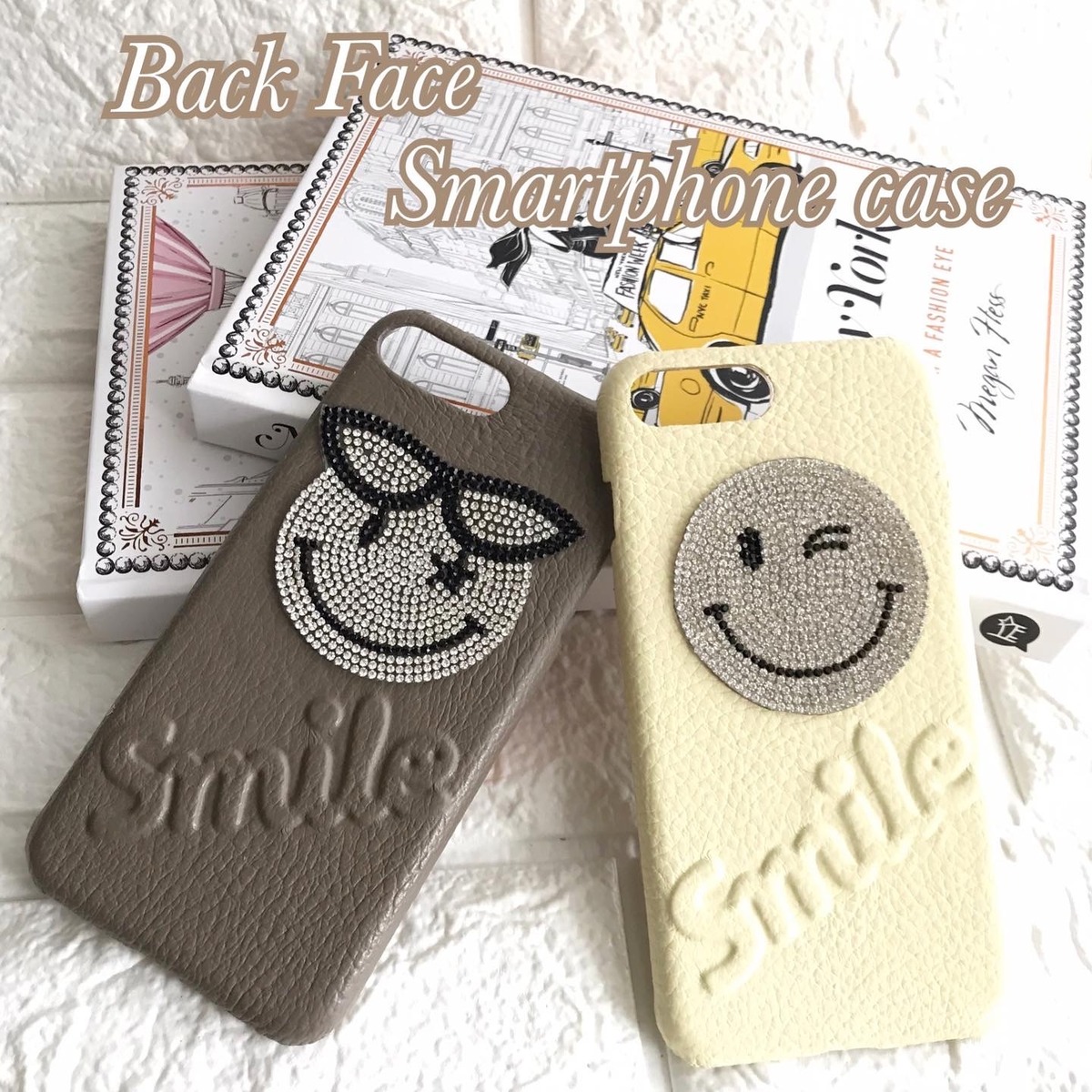 完成品♡スマイリー スマートフォン バックケース | Atelier Stephanie