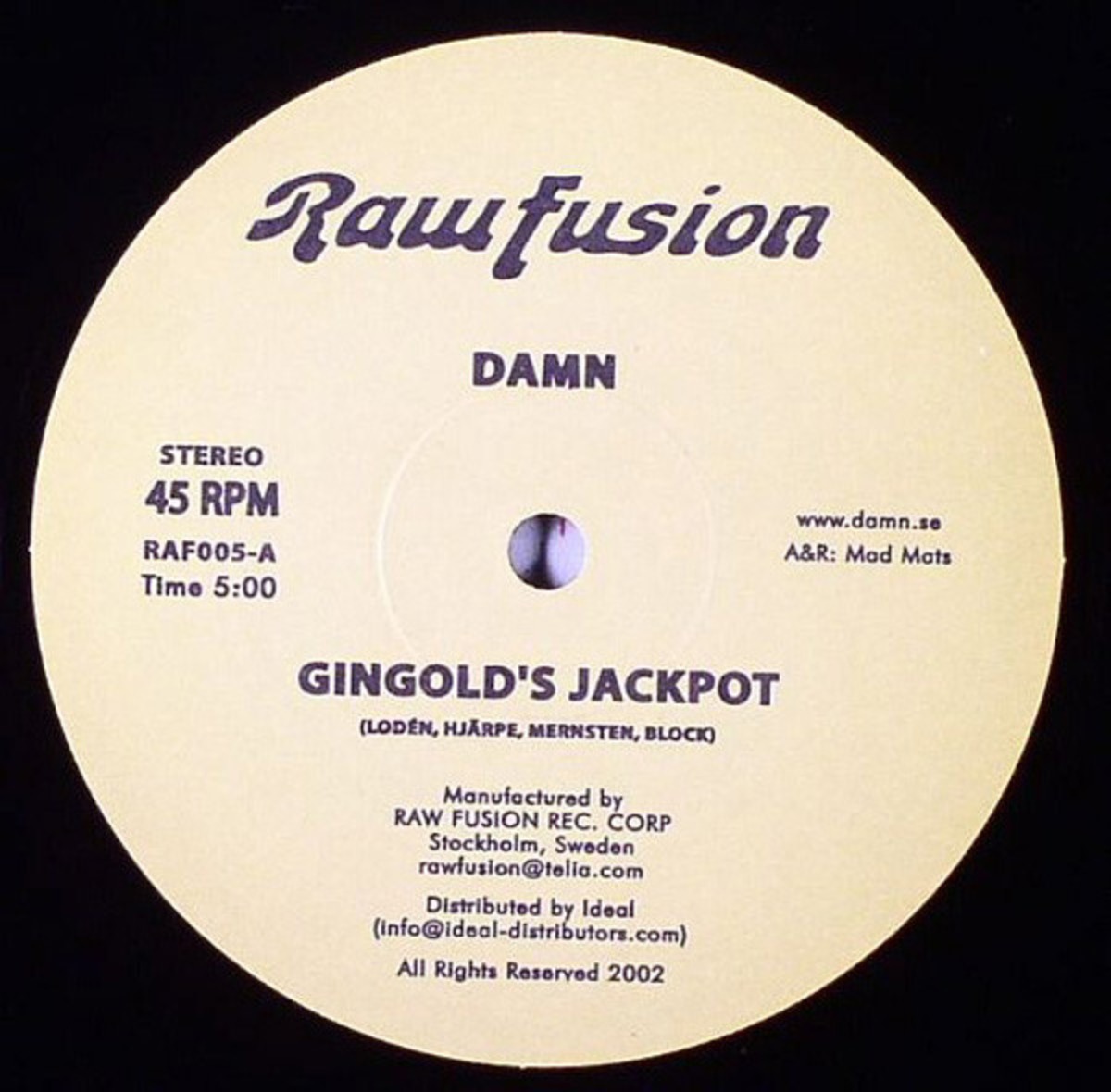 Damn – Gingold's Jackpot | Rawmen Records
