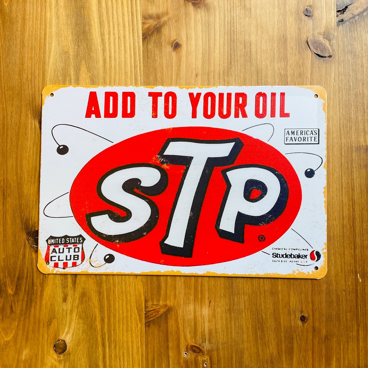 "STP ADD TO YOUR OIL” 看板 雑貨 A4サイズ モーターサイクル | FAMO オンラインストア～雑貨のお店～