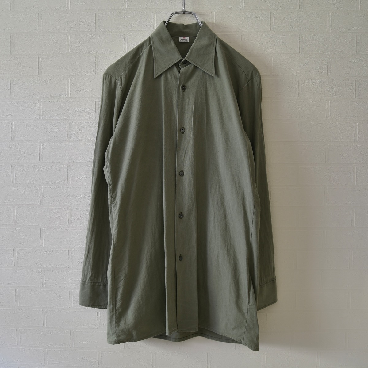90s Czech Army M-21 Utility Shirt / 90年代 チェコ軍 M21 ユーティリティシャツ ミリタリー ドレス ...