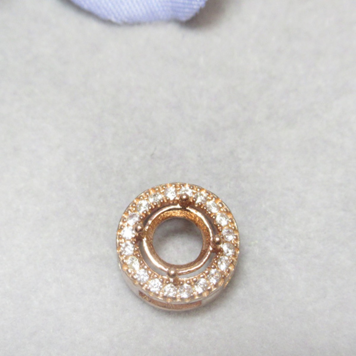 5㎜ CZフレーム カラム S925 ペンダント セッティング PG | rue Sepia