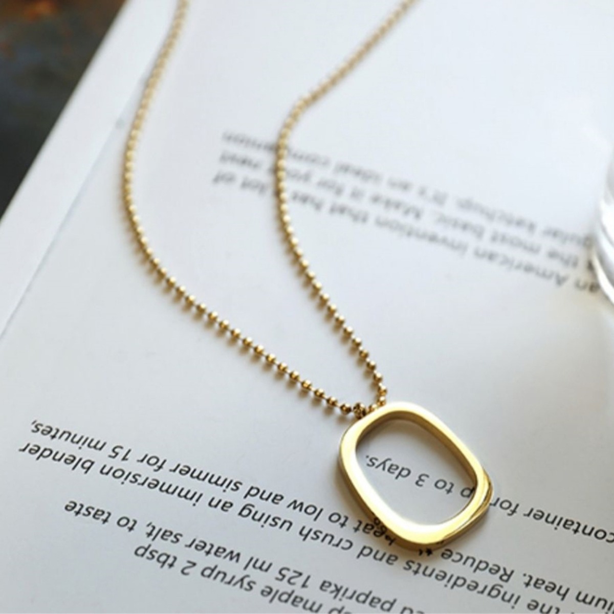 スクエアオープンネックレス MR0045 | Evermod