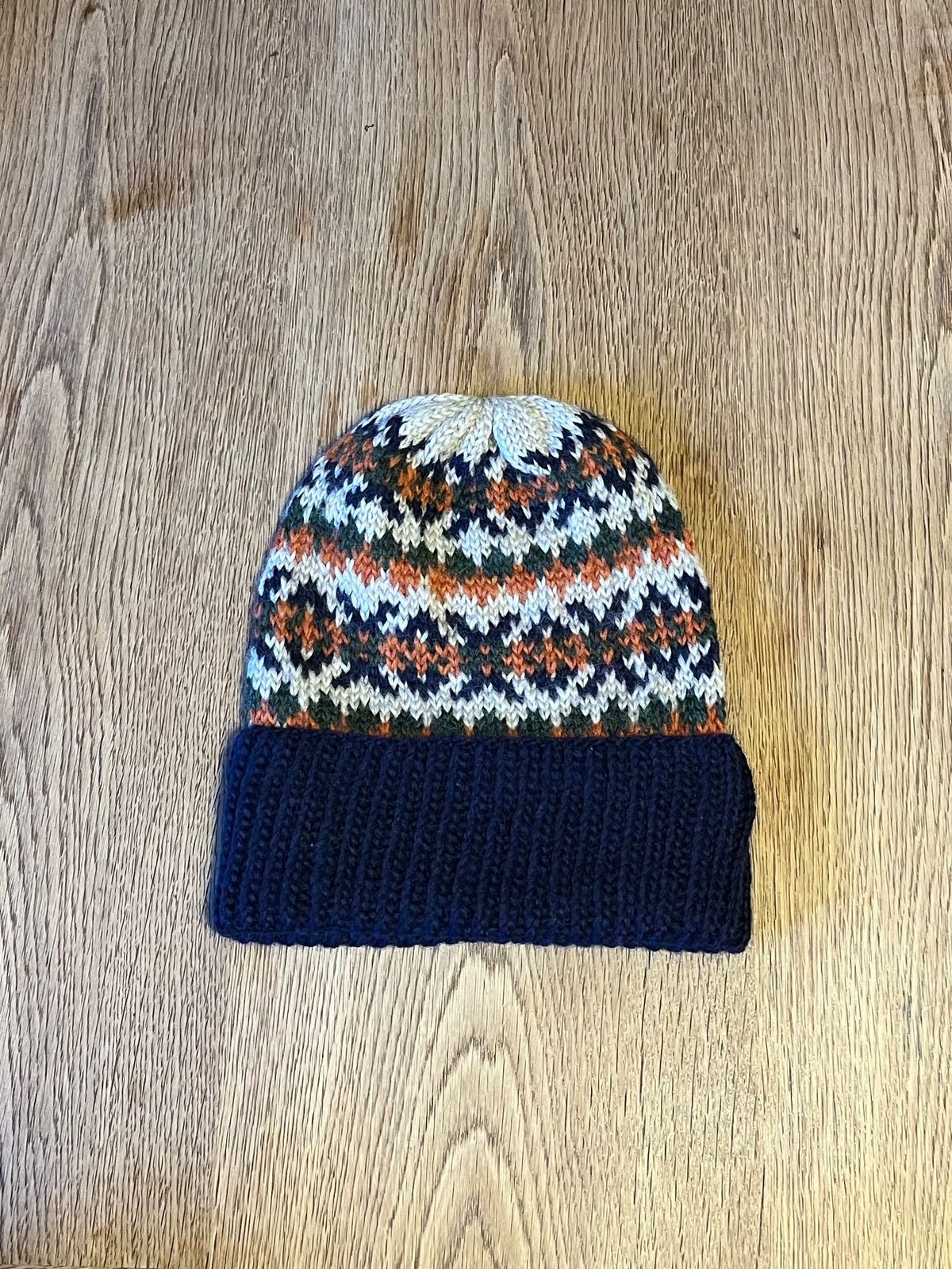 フェアアイル柄 ニット帽 | happa.ito